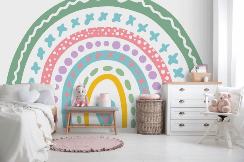 Rainbow Wallpaper and Wall Murals | Wallsauce UK