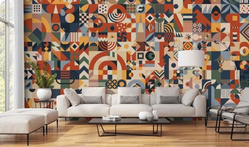 Geometric Wallpaper & Wall Murals | Wallsauce UK