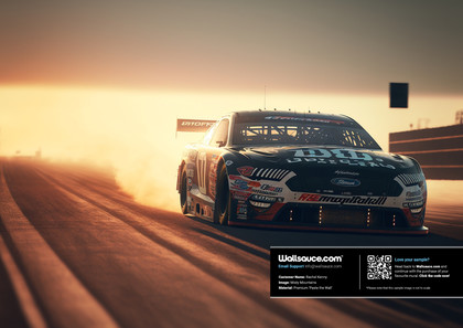 NASCAR On Track Wallpaper Mural | Wallsauce US