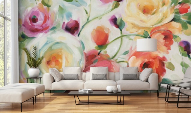 Multicoloured Wallpaper Murals | Wallsauce US