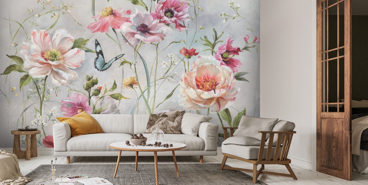 Antique Garden Wall Mural By Lisa Audit | Wallsauce US
