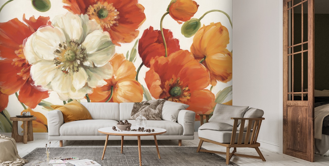 Poppies Melody By Lisa Audit | Wallsauce UK