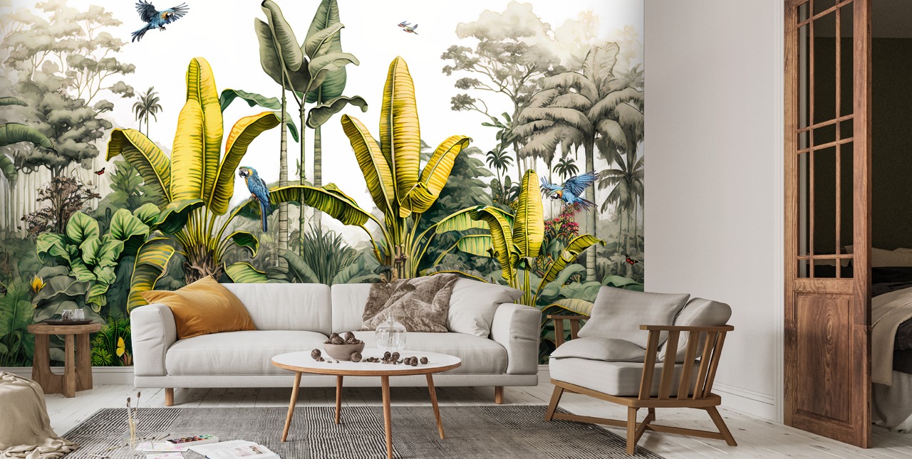 Bold Amazonia Wallpaper Mural | Wallsauce UK