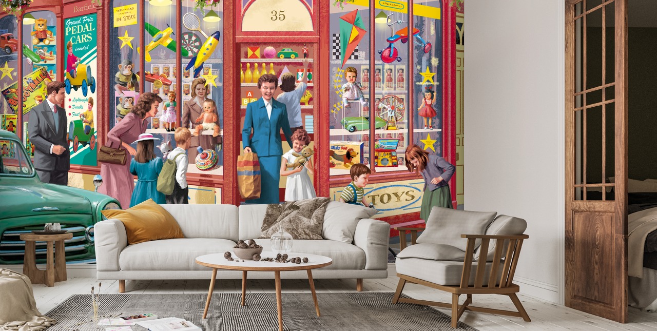 Wall Murals Living Room Corner