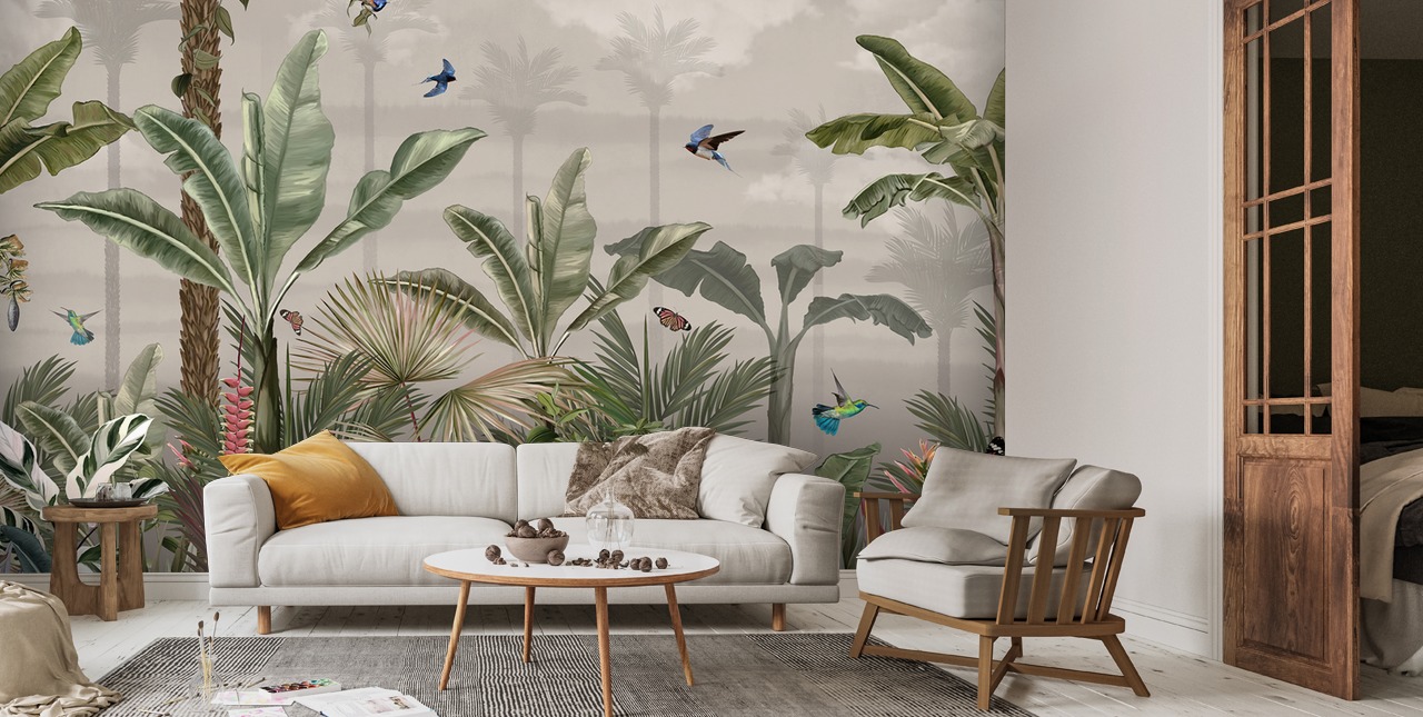 Mural de papel pintado Un día en la jungla | Wallsauce ES