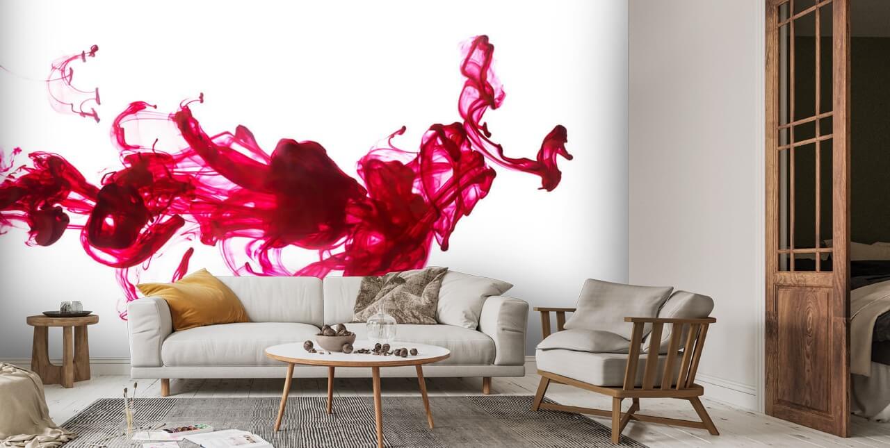 Red Dye in Water Wallpaper | Wallsauce UK