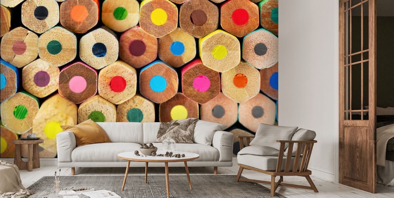 Pencil Pattern Wallpaper | Wallsauce UK