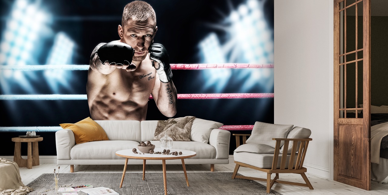 MMA Punch Wallpaper Mural | Wallsauce US