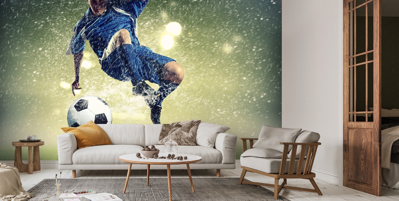 Goaaaaal Wallpaper Mural | Wallsauce UK