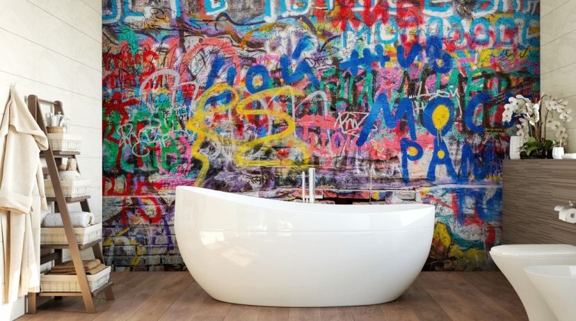 Graffiti tapet og gadekunst vægmalerier | Wallsauce DK