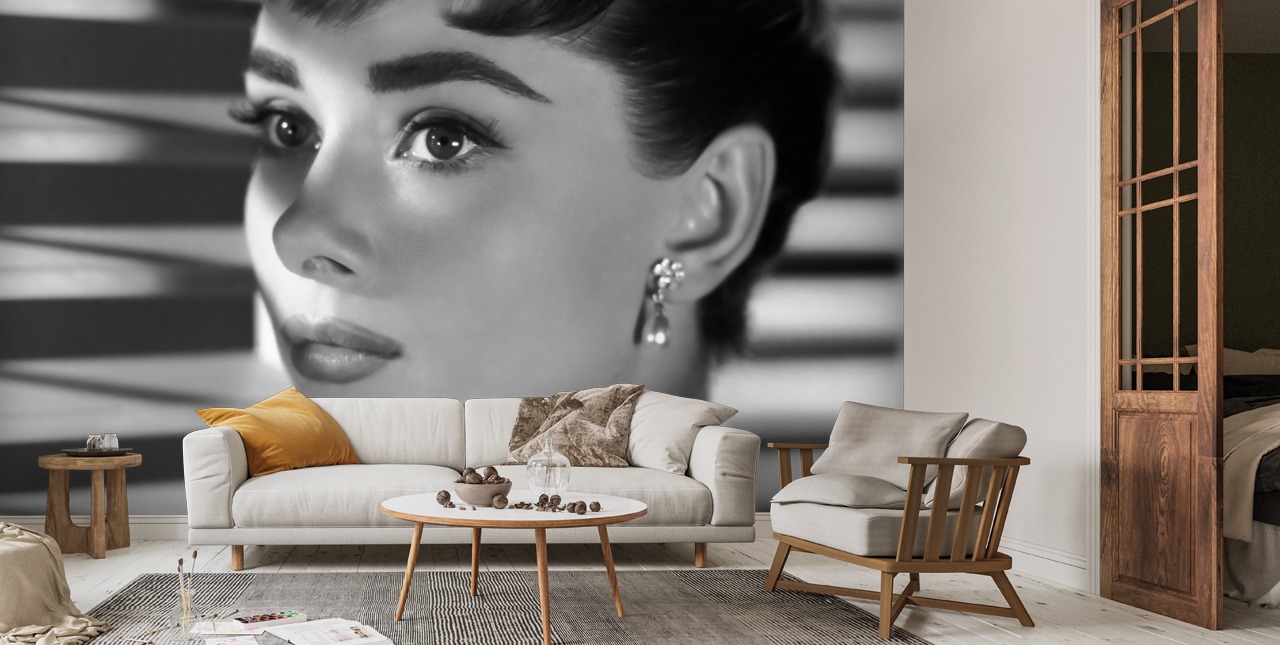 Audrey Hepburn (Sabrina) II Wallpaper Mural | Wallsauce US
