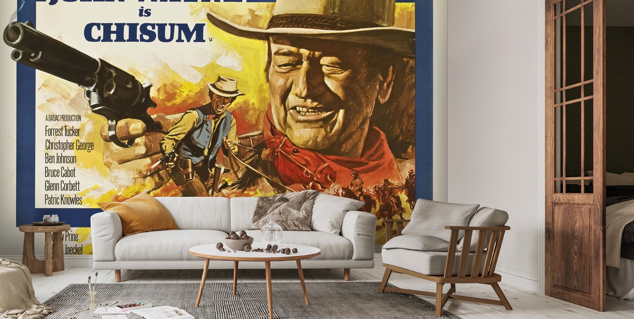 Chisum Movie Poster Wallpaper Mural | Wallsauce UK