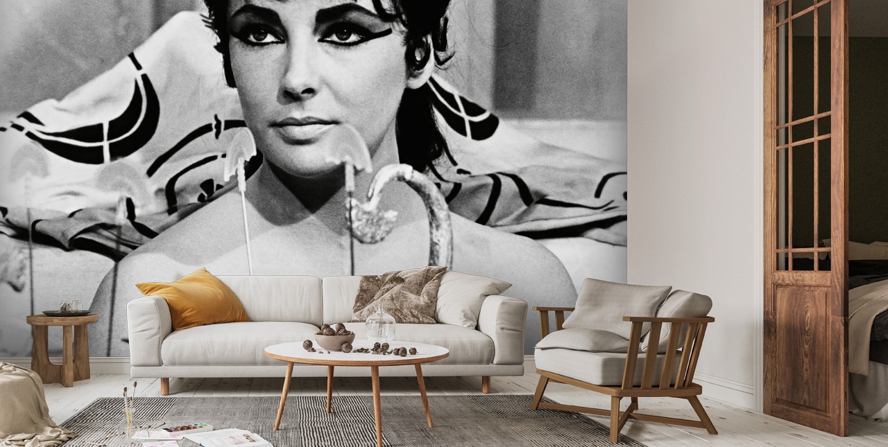 Elizabeth Taylor (Cleopatra) Väggmålning | Wallsauce SE