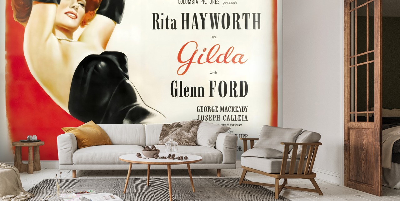 Gilda Wallpaper Silhouette Wall Gilda, Rita Hayworth, 1946 #3 Poster