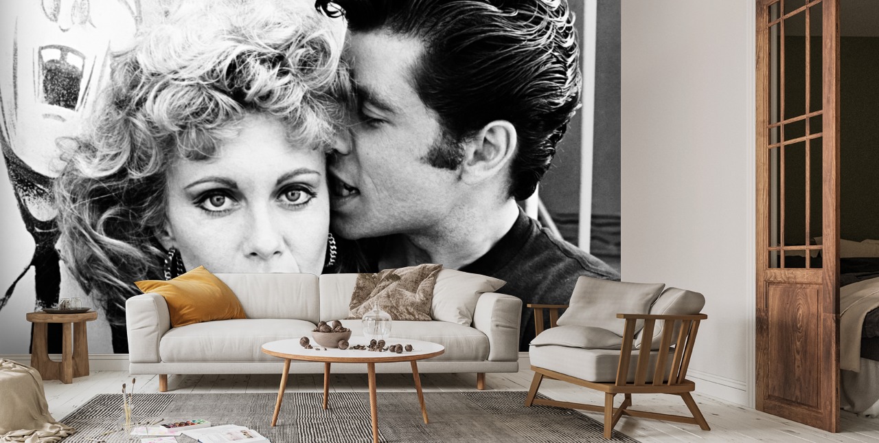 Olivia Newton-John & John Travolta (Grease) II Mural | Wallsauce US