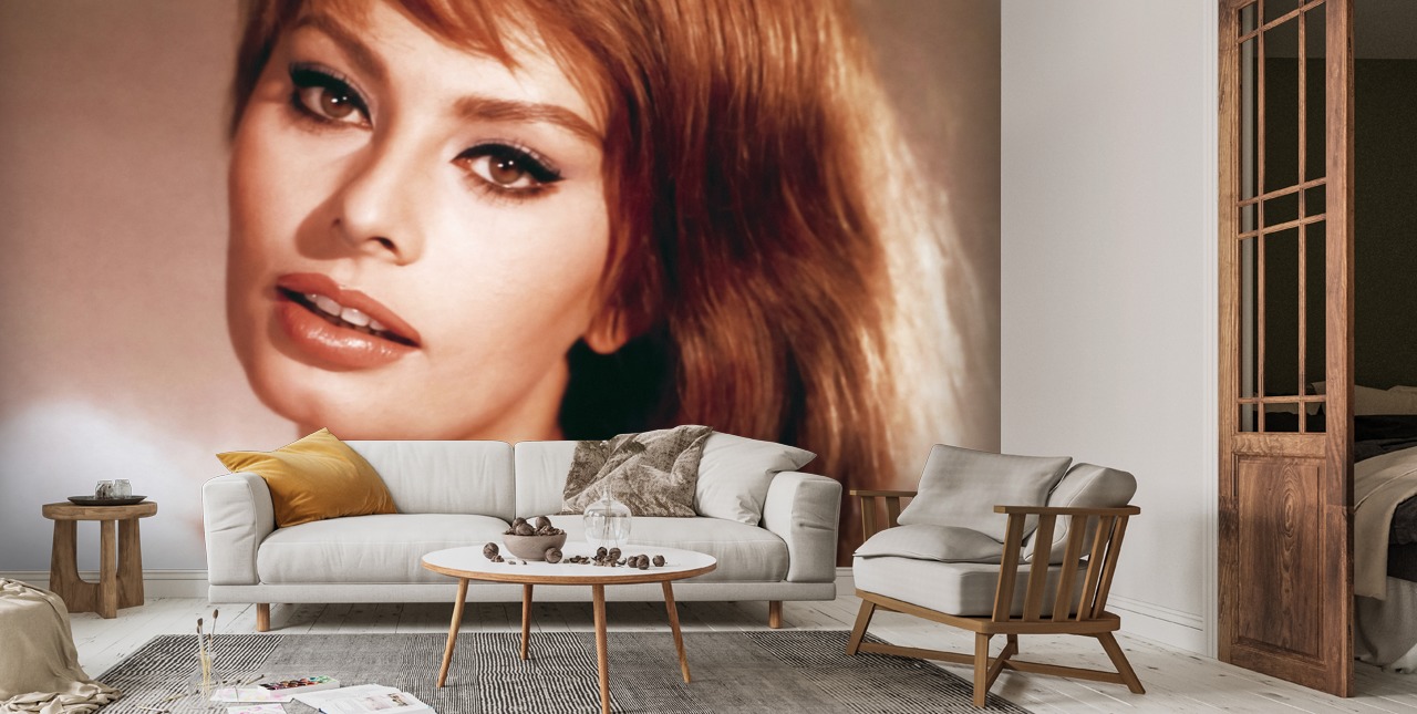 Sophia Loren (The Millionairess) Wallpaper Mural | Wallsauce UK