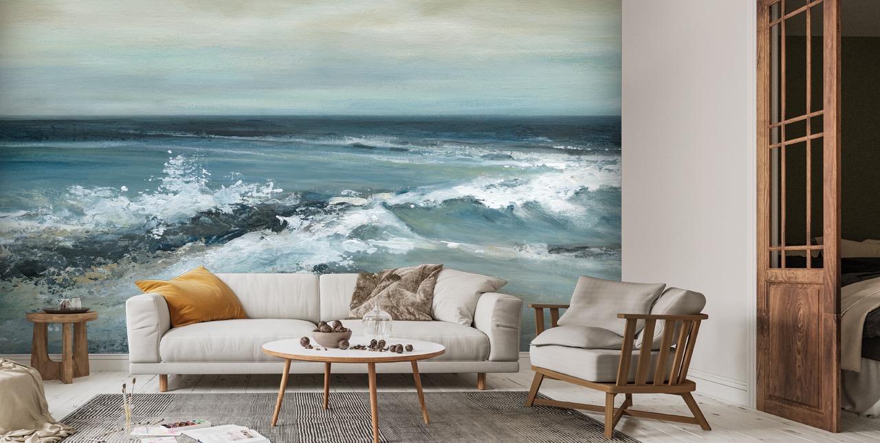 Converging Currents Wallpaper Mural | Wallsauce UK