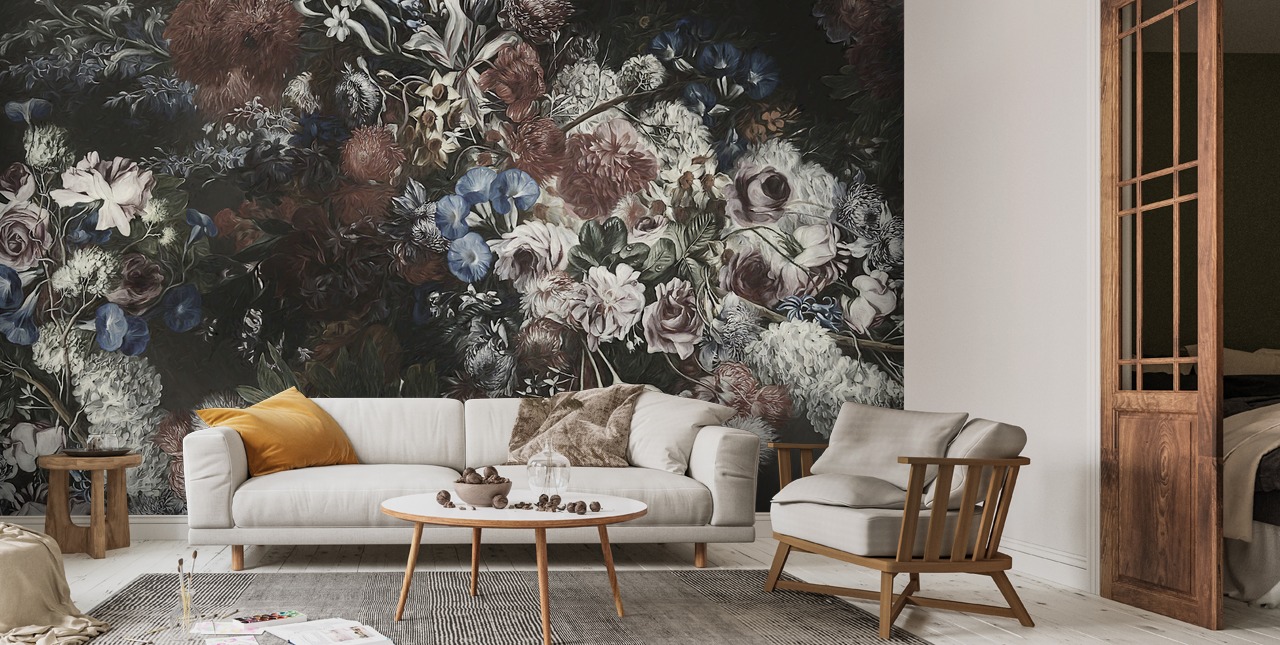 Very Big Bouquet Wallpaper Mural | Wallsauce UK