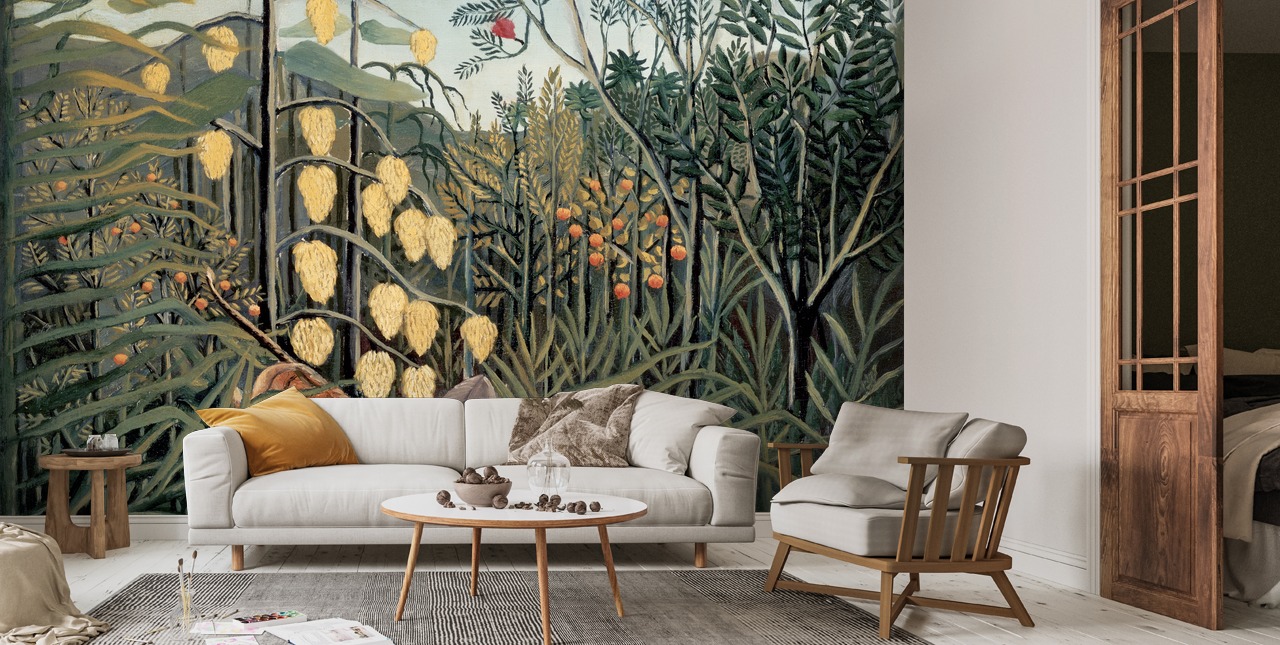 In a Tropical Forest Wallpaper Mural | Wallsauce UK