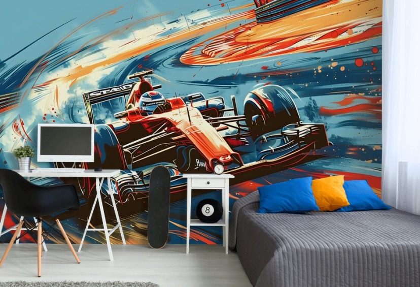 Racing Wall Murals & Wallpaper | Wallsauce US