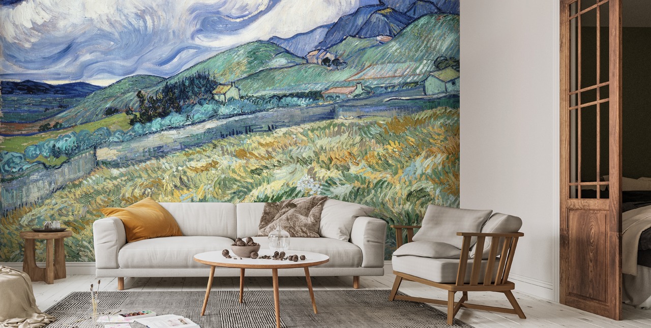 Landscape from Saint-Remy Wallpaper Mural | Wallsauce UK