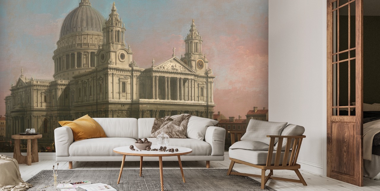 St. Paul's Cathedral by Canaletto Wallpaper Mural | Wallsauce UK