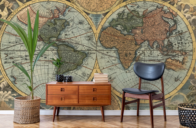 Ancient World Map Wallpaper | Wallsauce AU