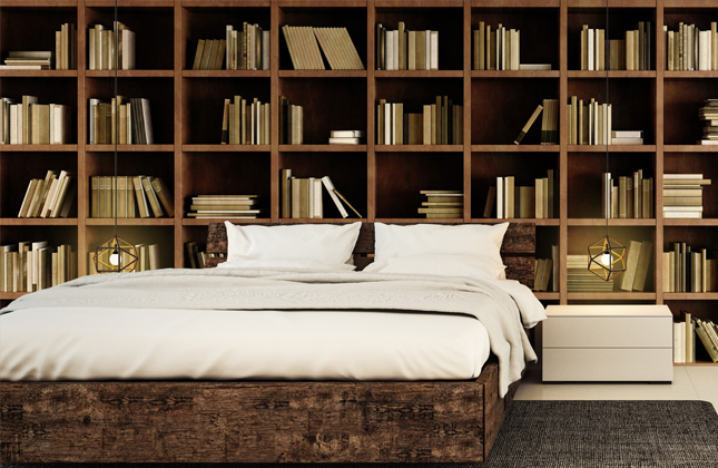 Bookcase Wallpaper & Bookshelf Wall Murals | Wallsauce US