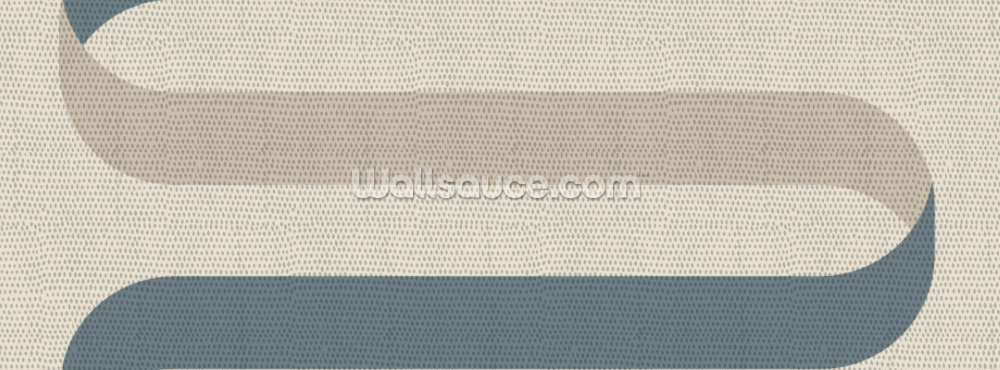 Folding Ribbon - Cotton Slate Wallpaper | Wallsauce UK