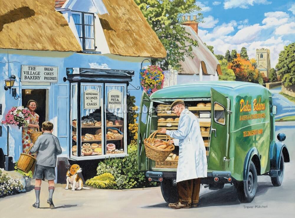 The Village Bakery Wall Mural | Wallsauce UK