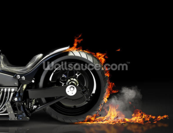 Motorcycle Burnout Wallpaper | Wallsauce CA