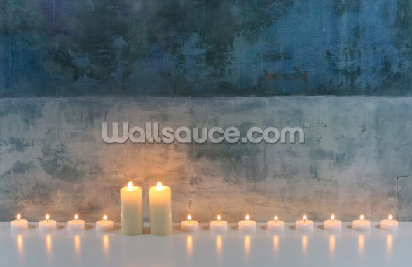 Candle Calm Wallpaper Mural | Wallsauce US