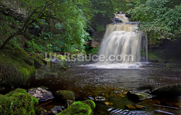 West Burton Waterfall Wallpaper | Wallsauce US