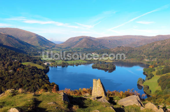 Grasmere from Loughrigg Fell Wallpaper | Wallsauce UK
