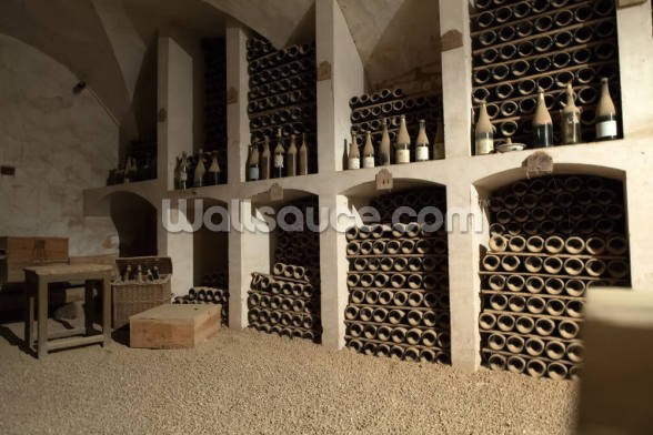 Castle Wine Cellar Wallpaper | Wallsauce UK