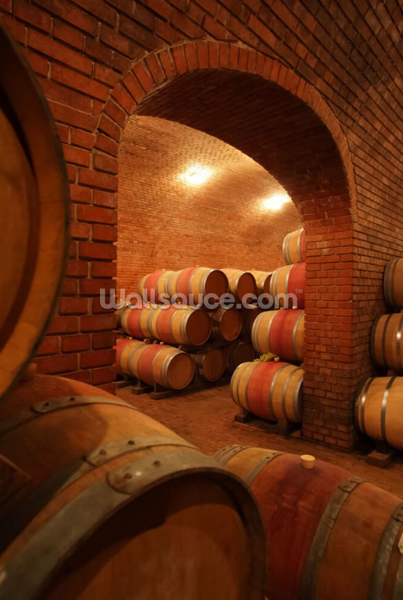 Wine Vault Wallpaper | Wallsauce UK