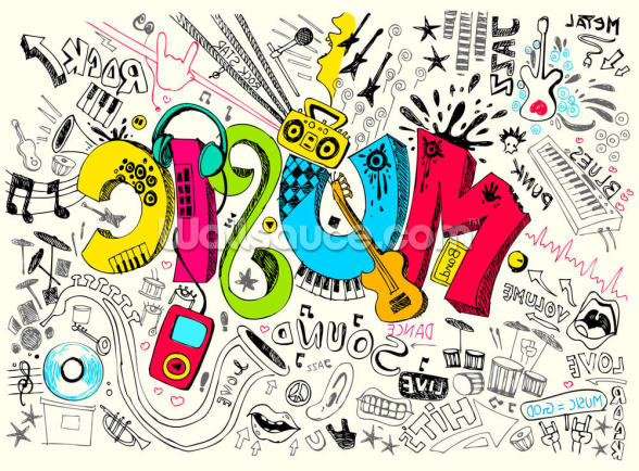 Music Doodle Wallpaper | Wallsauce AU