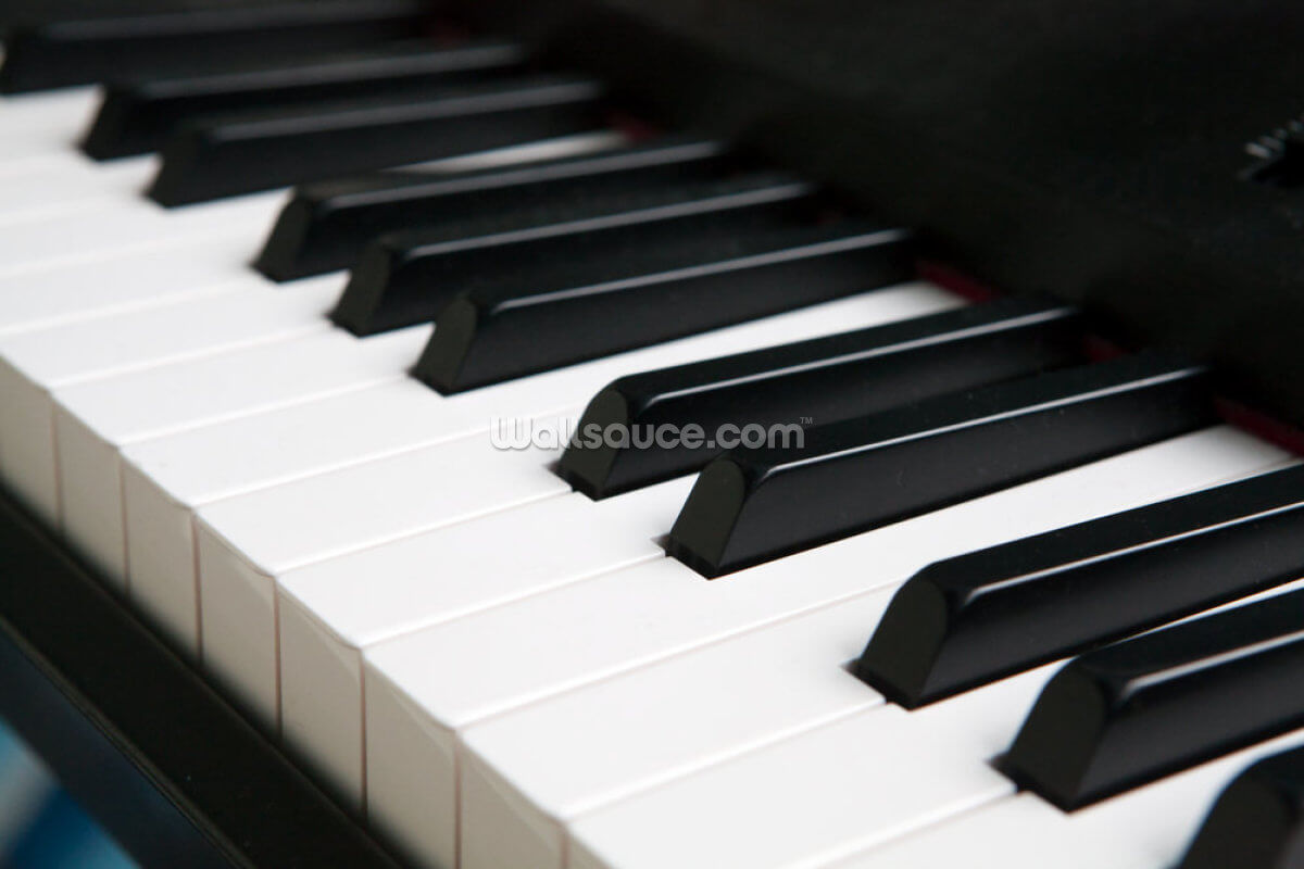 Piano Keyboard Wallpaper Mural | Wallsauce AU
