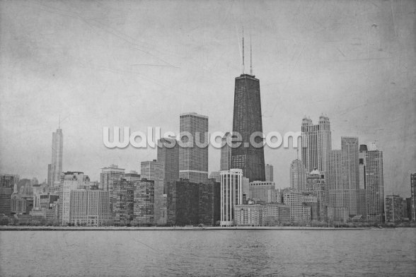 Vintage Chicago Wallpaper Mural | Wallsauce UK