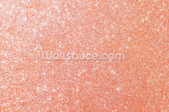 Pretty as a Peach Glitter Mural | Wallsauce UK