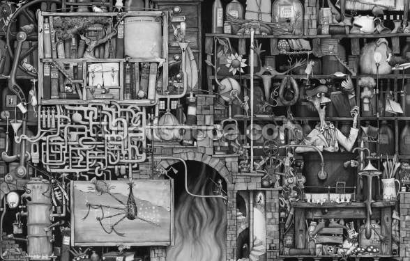 Laboratory Wall Mural | Wallsauce UK