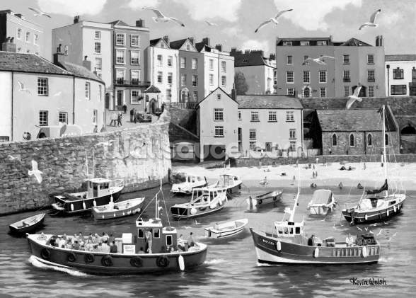 Happy Days Tenby Wall Mural | Wallsauce UK
