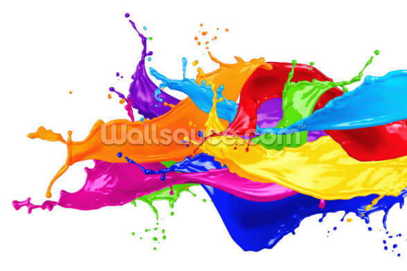 Wild Colour Splash Wallpaper | Wallsauce US