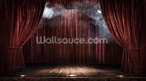 Magic Theatre Stage - taustakuva - seinämaalaus | Wallsauce FI