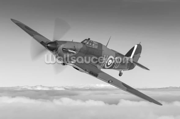 Battle of Britain Hurricane Wall Mural | Wallsauce UK