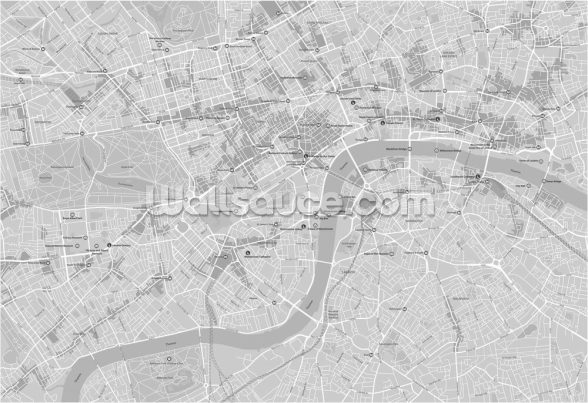 Plano de la ciudad de Londres Fondo de Muralidad | Wallsauce ES