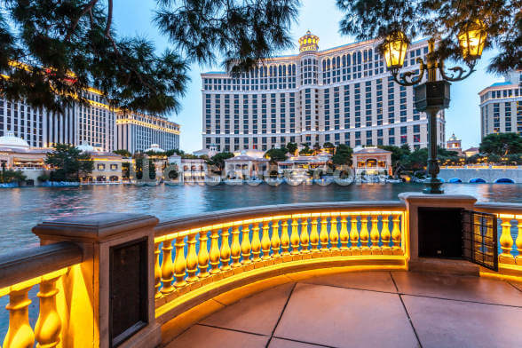 Bellagio Sunset Wall Mural | Wallsauce US
