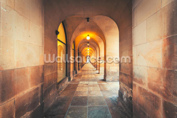 Library Walk Manchester Wall Mural | Wallsauce UK