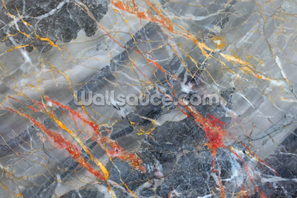 Gold Red and White | Wallsauce UK