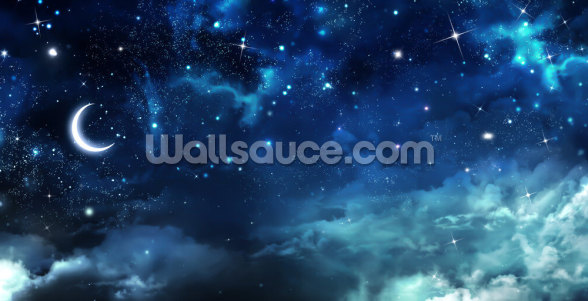 Beautiful Background Nightly Sky Wall Mural | Wallsauce AU